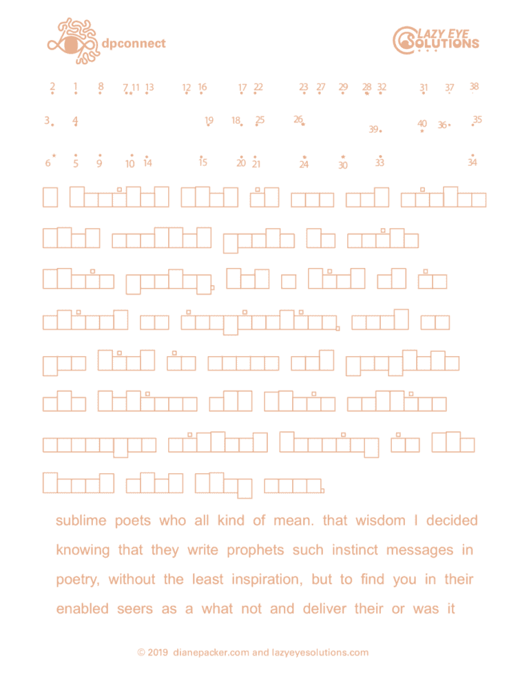 Make Your Own Word Shape Puzzles for Vision Therapy – Strabismus Solutions